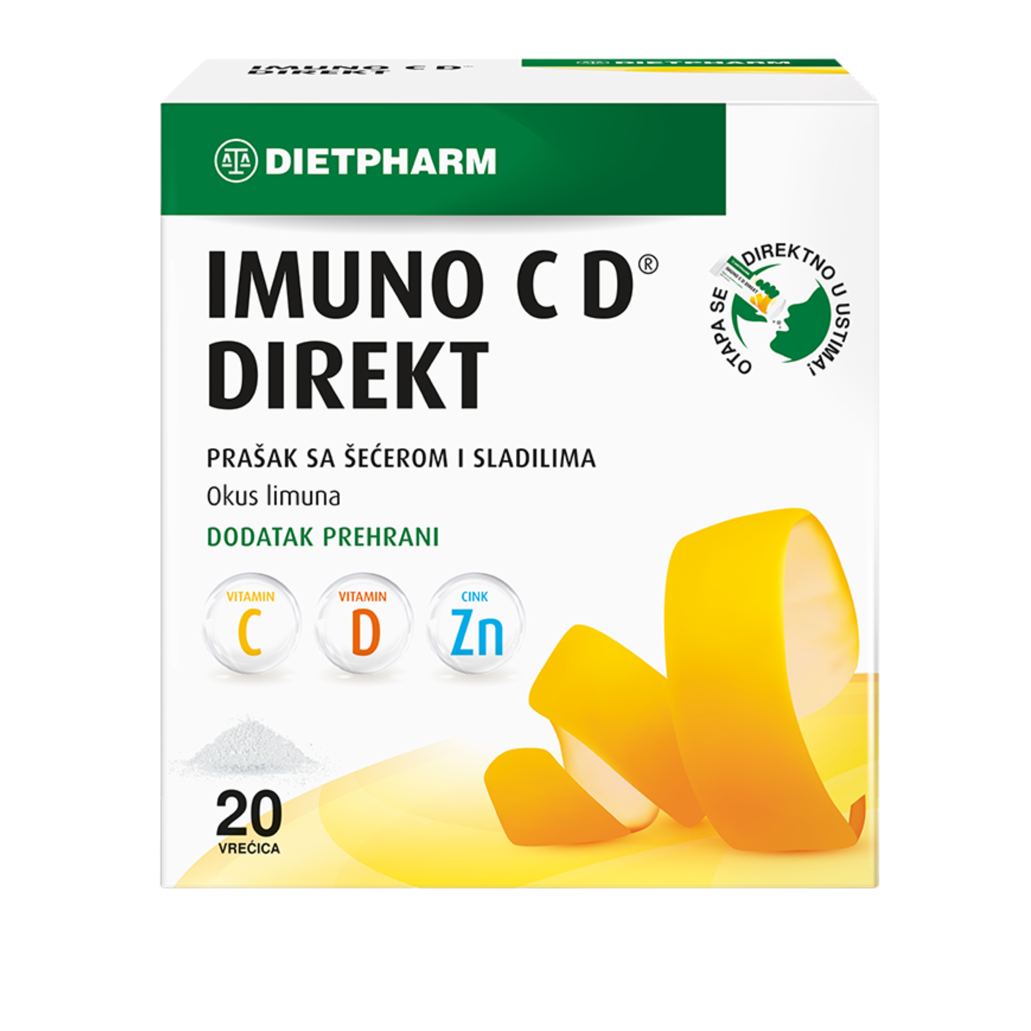 Imuno C D® Direkt prašak, 20 vrećica - Li-pharma | Vaša online apoteka