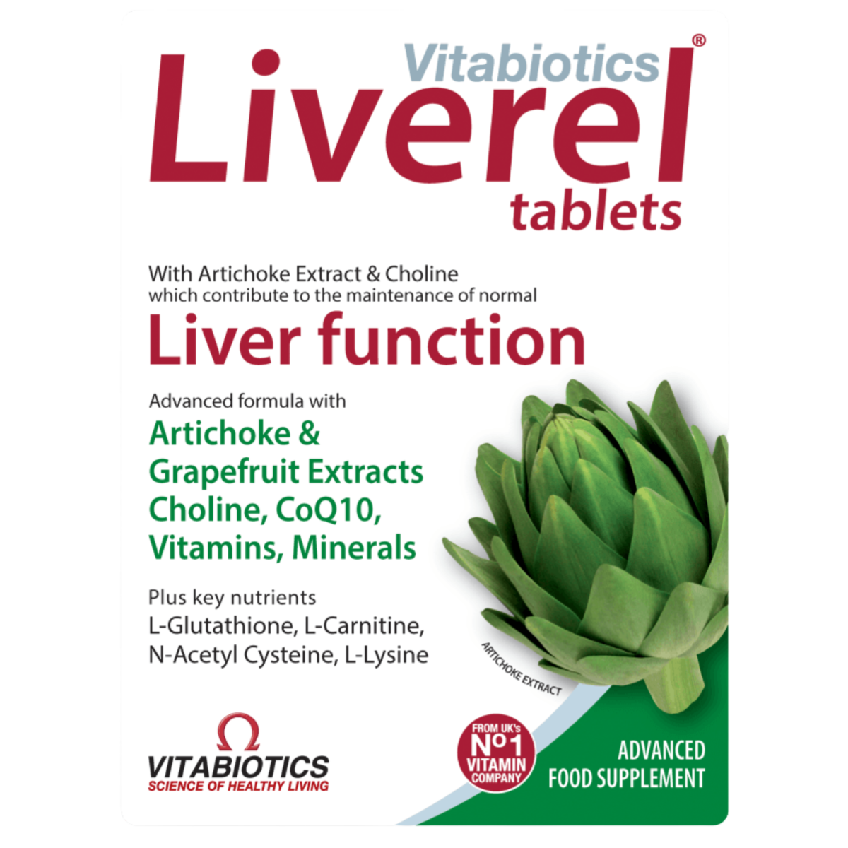 Vitabiotics Liverel, 60 tableta - Li-pharma | Vaša online apoteka