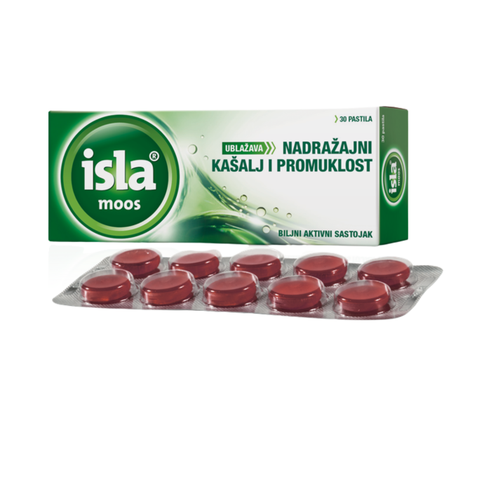 isla® moos pastile blagi biljnog okusa , 30 pastila - Li-pharma | Vaša ...