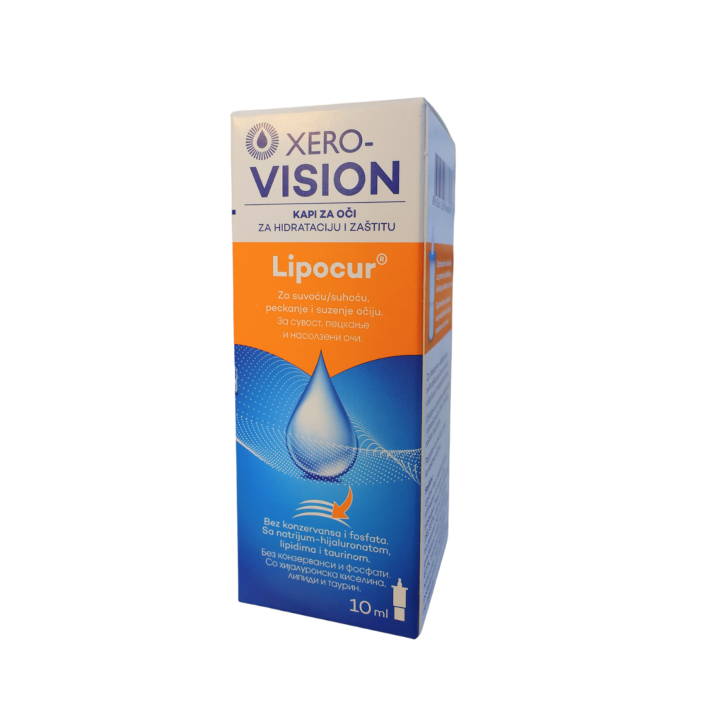XERO-VISION Lipocur kapi za oči, 10ml - Li-pharma | Vaša online apoteka